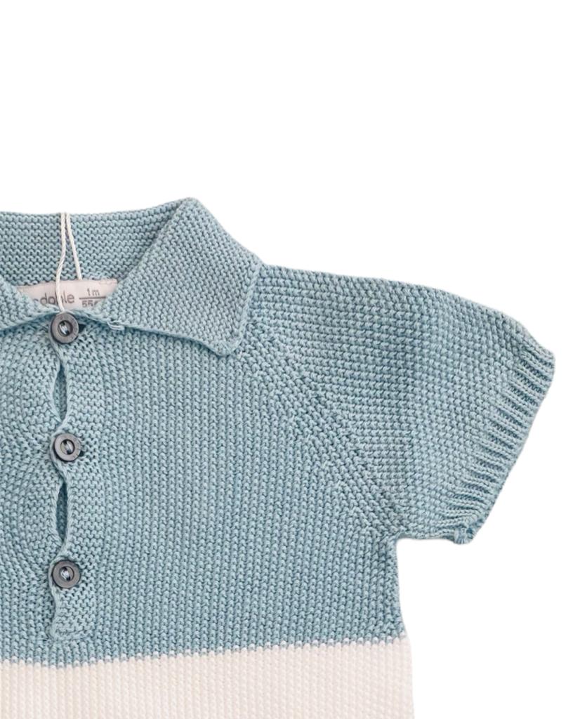 Fofo polo tons de azul | Roupas para Bebé e Criança | Envios 24H – Meio ...